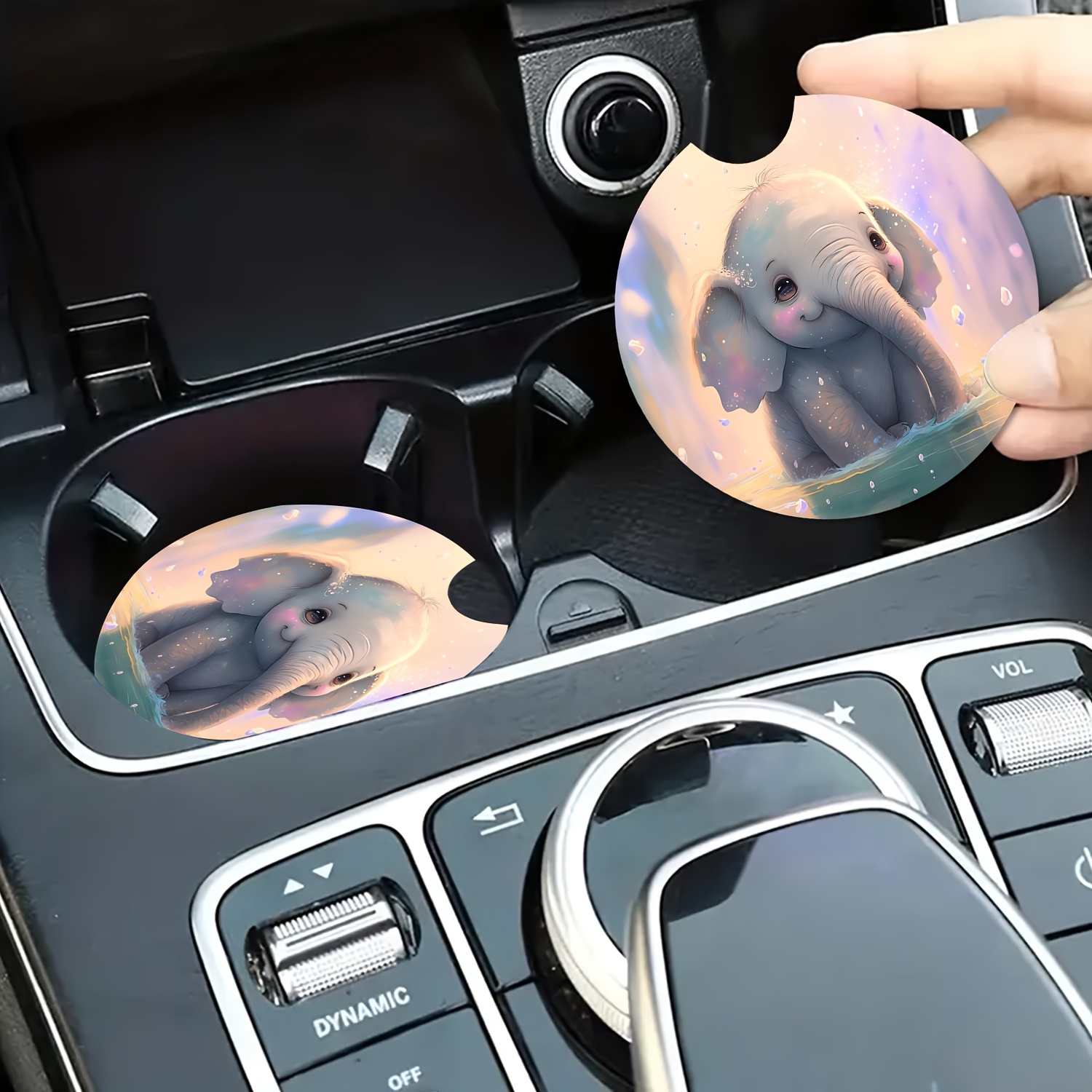 Naughty Elephant Car Cup Holder Coasters Universal Auto Anti - Temu