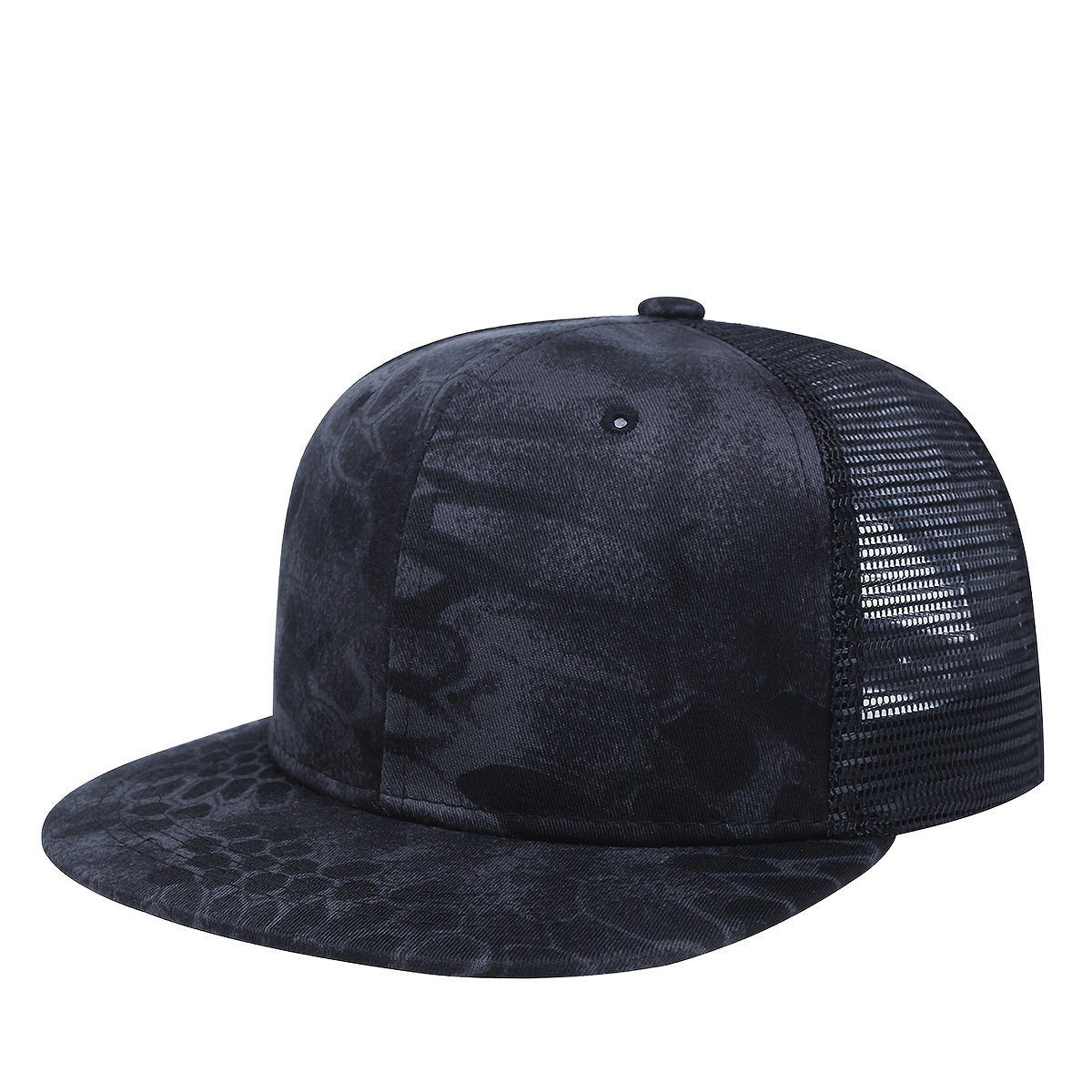 1pc mens python pattern mesh adjustable hip hop hat | temu {region_name}
