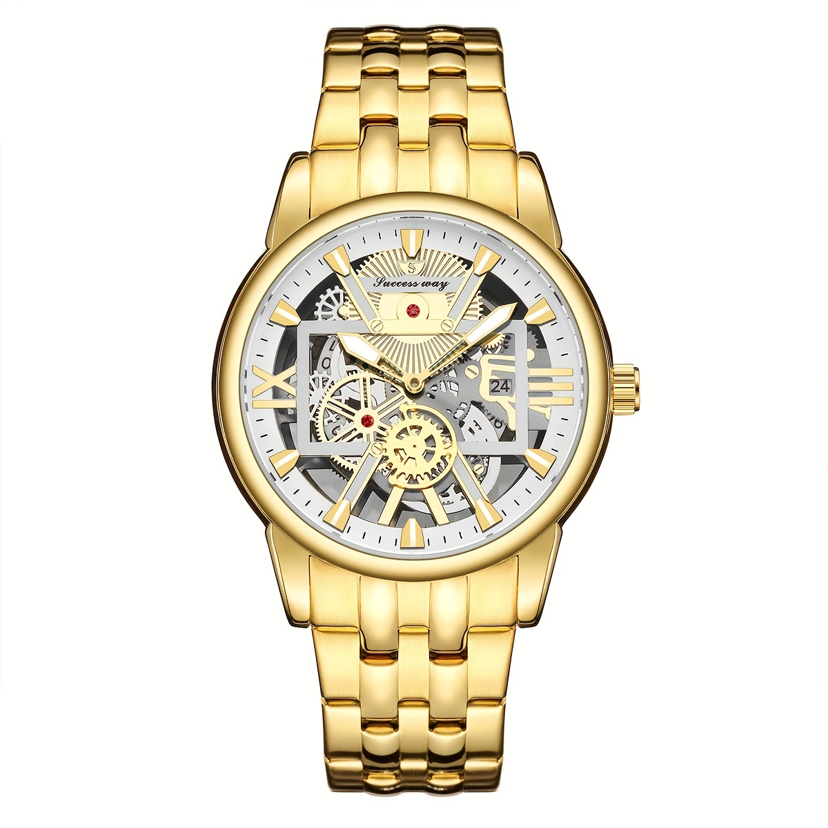 Men's Trendy Wrist Watch Non-mechanical Men's Watch - Temu United Kingdom