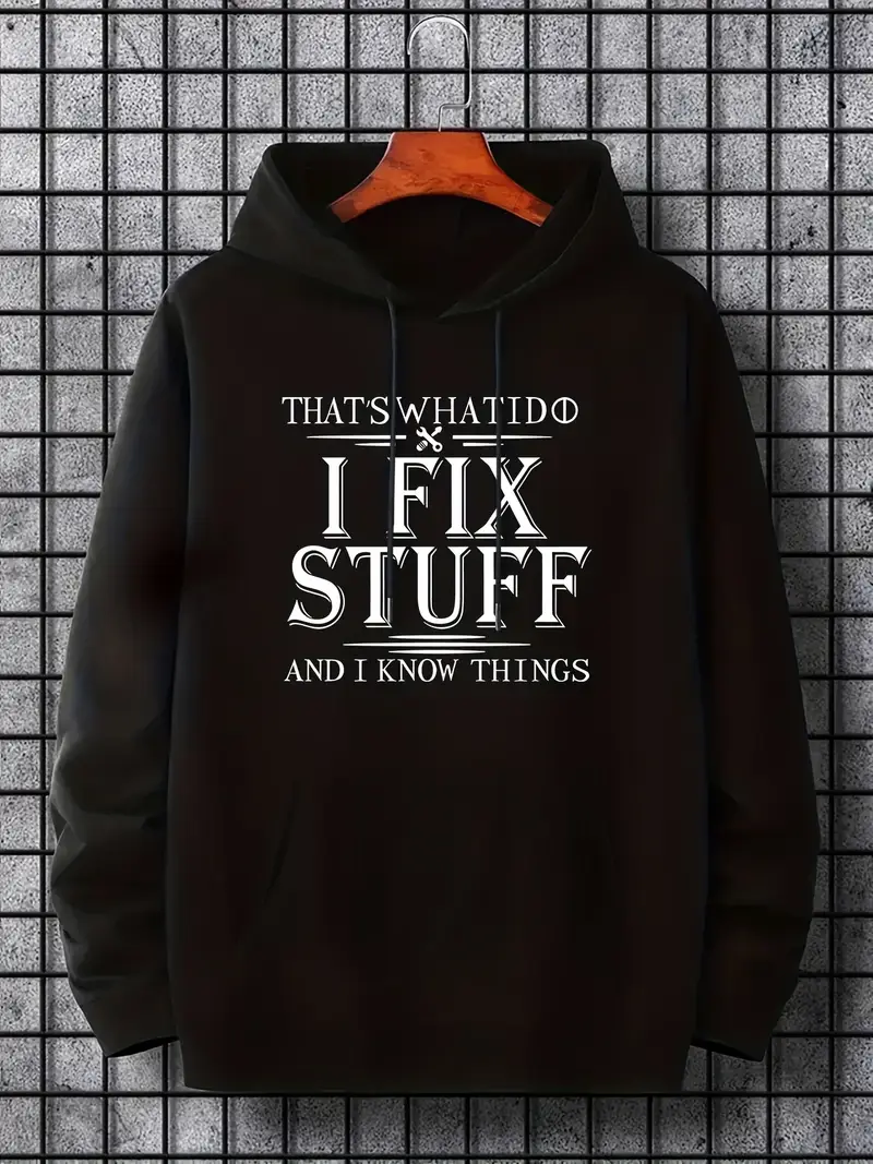 Tough Slogan Print Hoodie Cool Hoodies Men Mens Casual Temu Australia