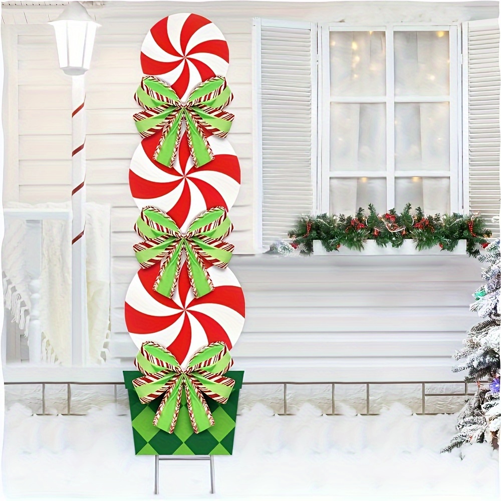 Candy Christmas Decorations Outdoor Peppermint Xmas Yard - Temu Philippines