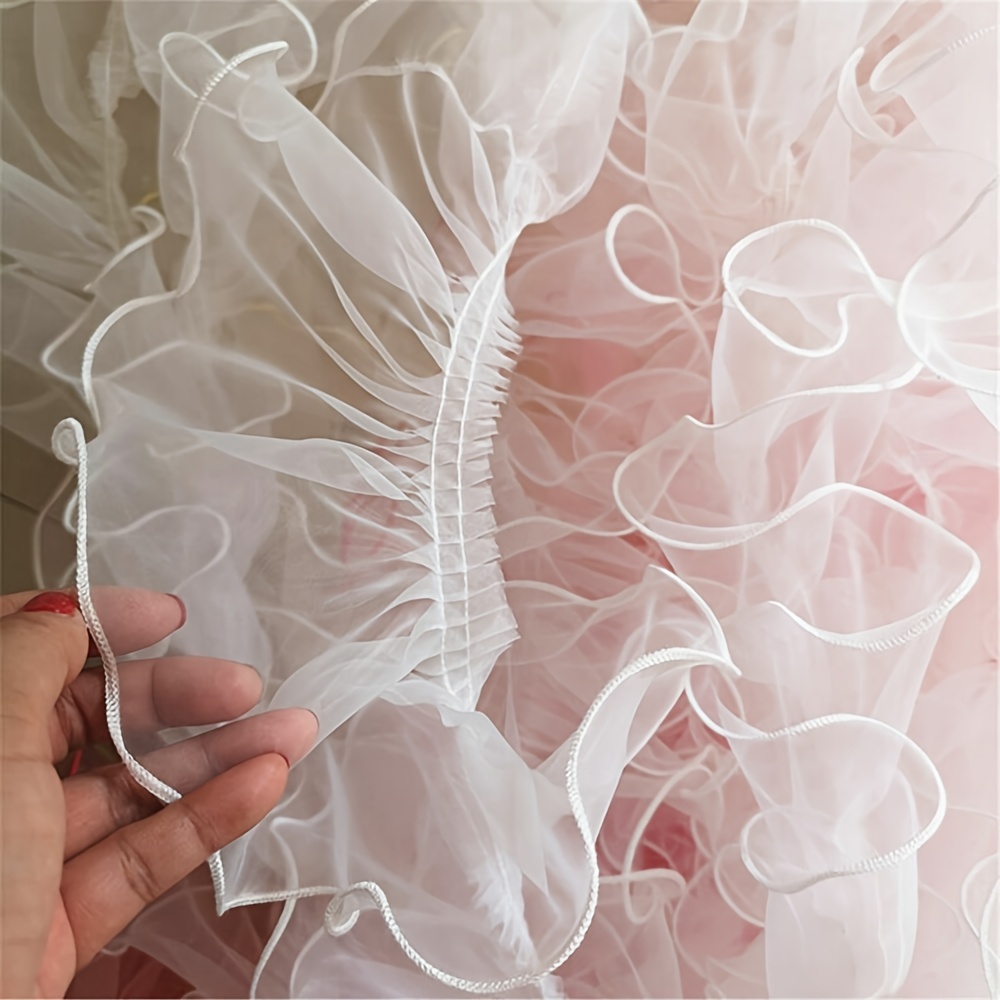 ruffle trim lace trim shirred lace ribbon diy lace - Temu Australia