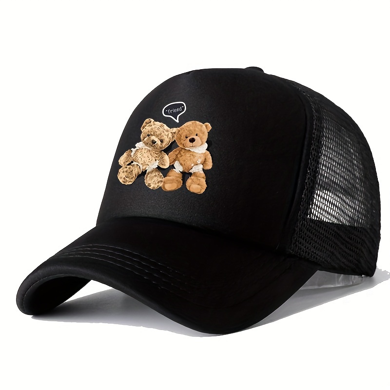 1pc Unisex Sunshade Breathable Mesh Baseball With Trendy Pattern For ...