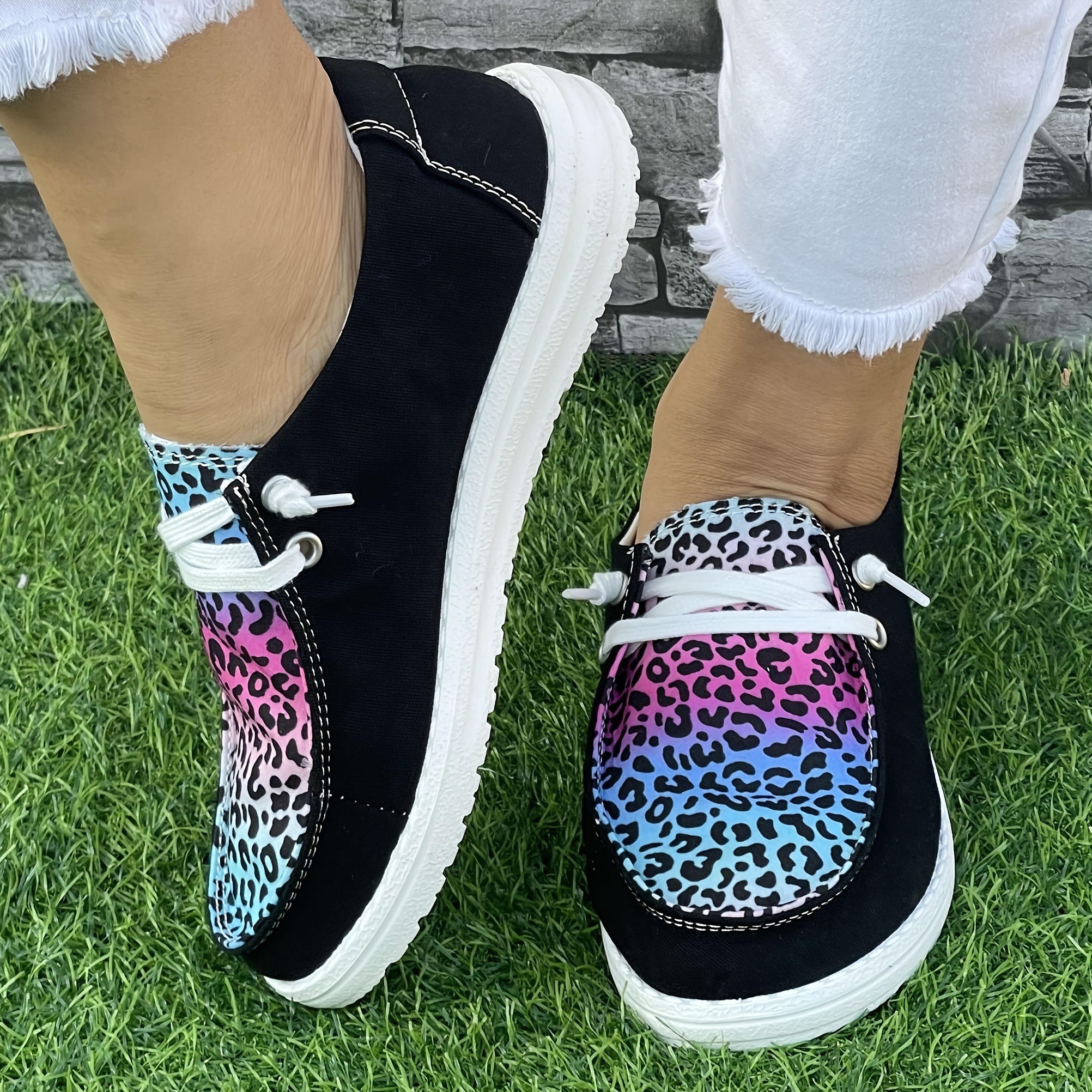 Women s Leopard Print Loafers Soft Sole Lightweight Slip - Temu Australia