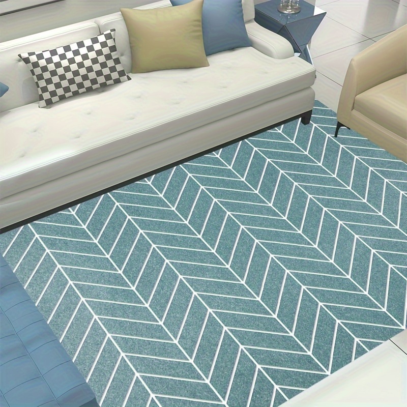 Geometric Print Rug Washable Rectangular Carpet - Temu New Zealand