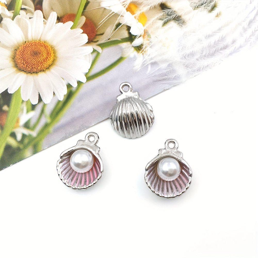 Alloy Pearl Shell Small Charms Diy Necklace Earrings Special - Temu ...