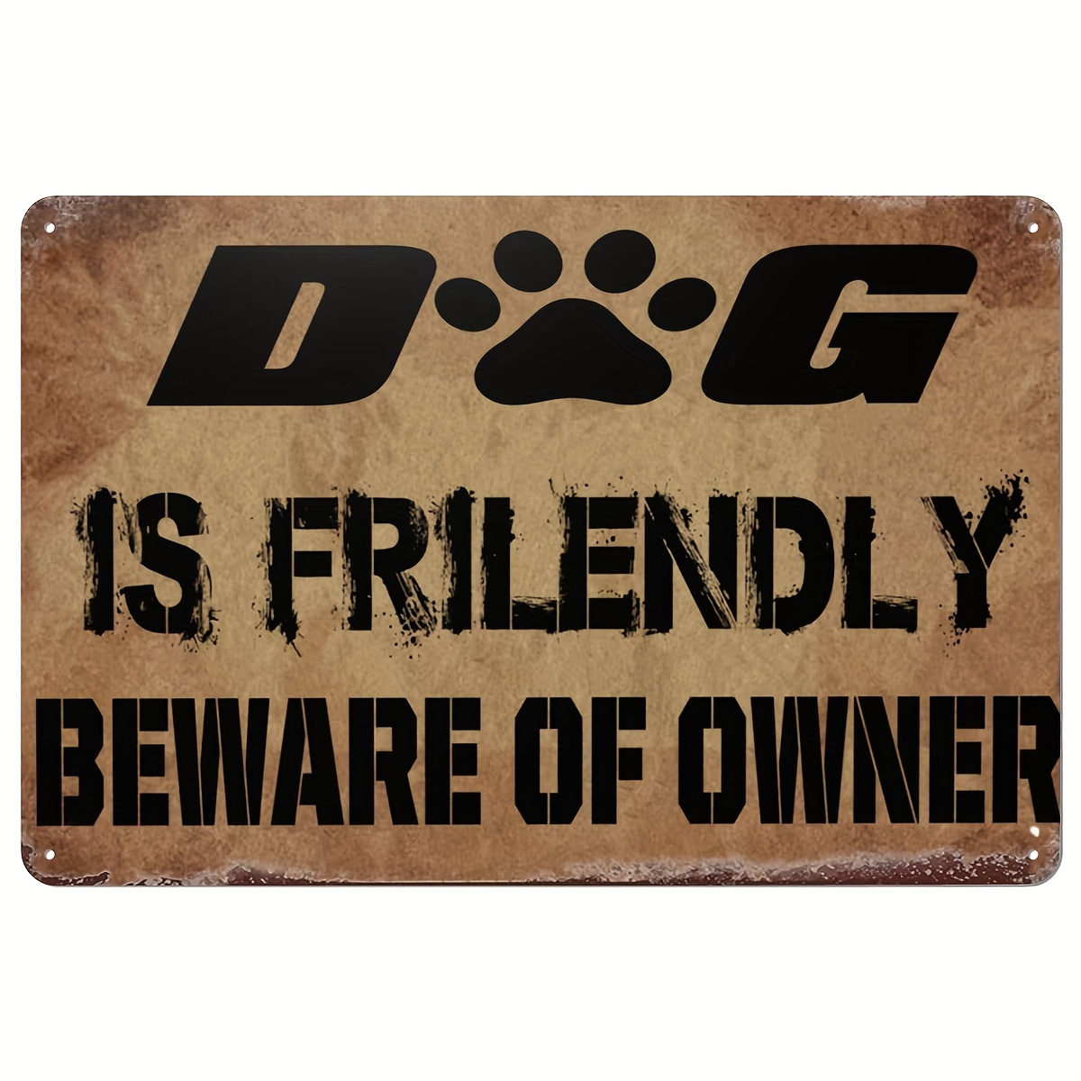 Dog Decor Keep Gate Closed Dog Metal Dog Signs For Home - Temu