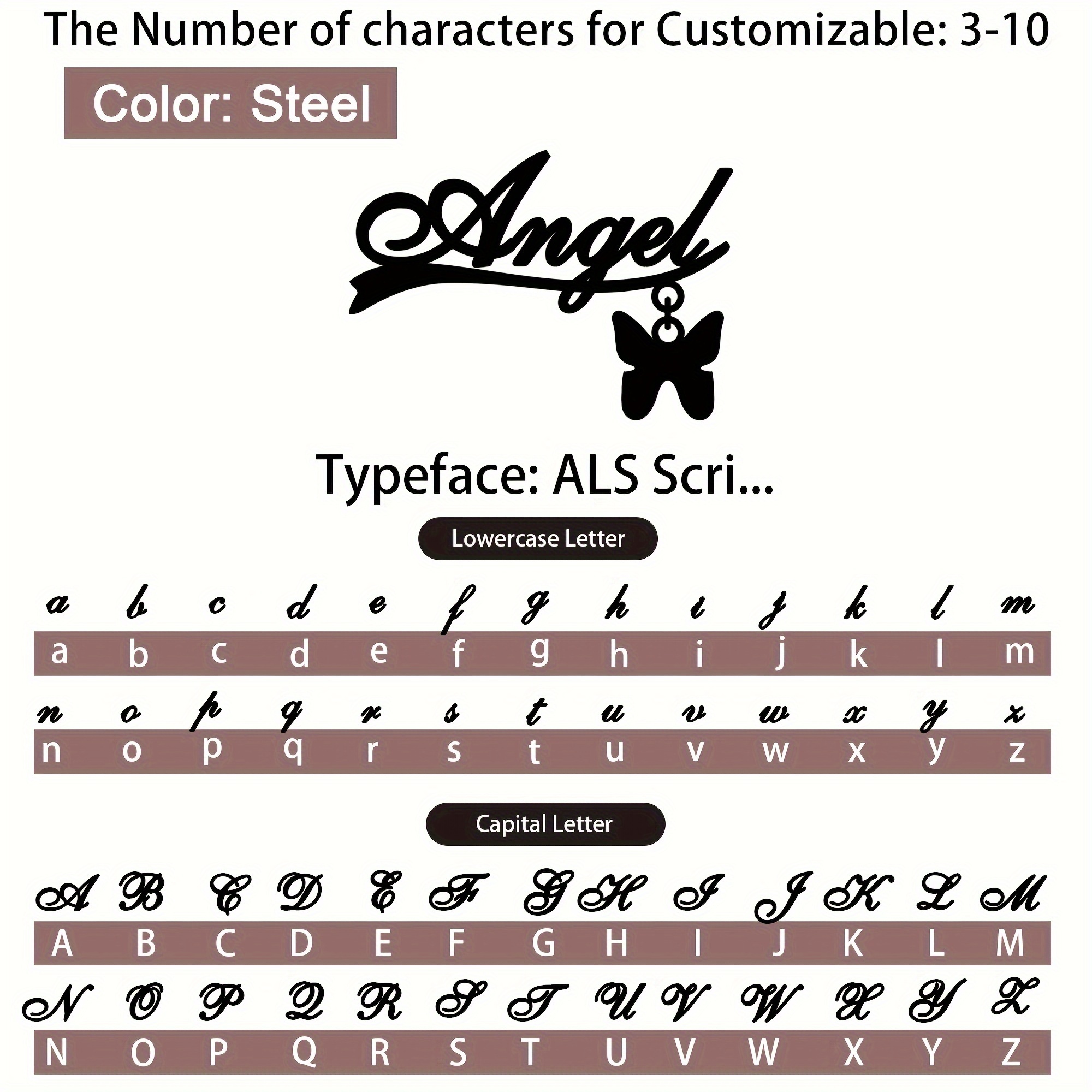 Stainless Steel Personalized Name Necklace Women Mom Sisters - Temu ...