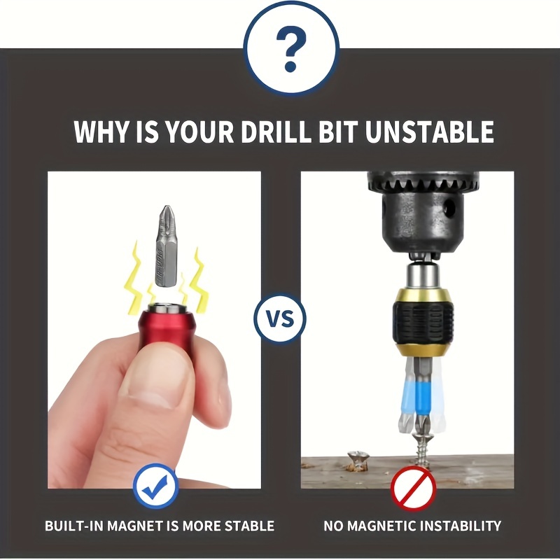 Magnetic adjustable drill bit store