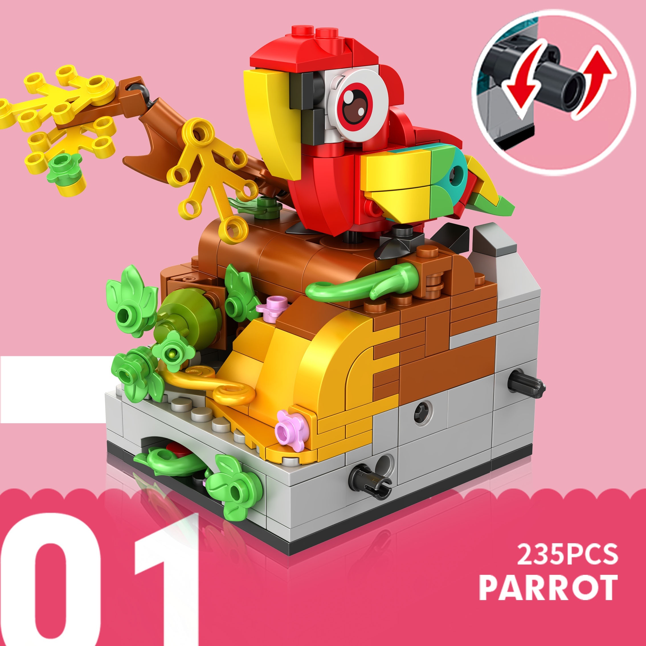 Cute Animal Assembled Building Blocks Animal Model Childrens Toys Gifts ...