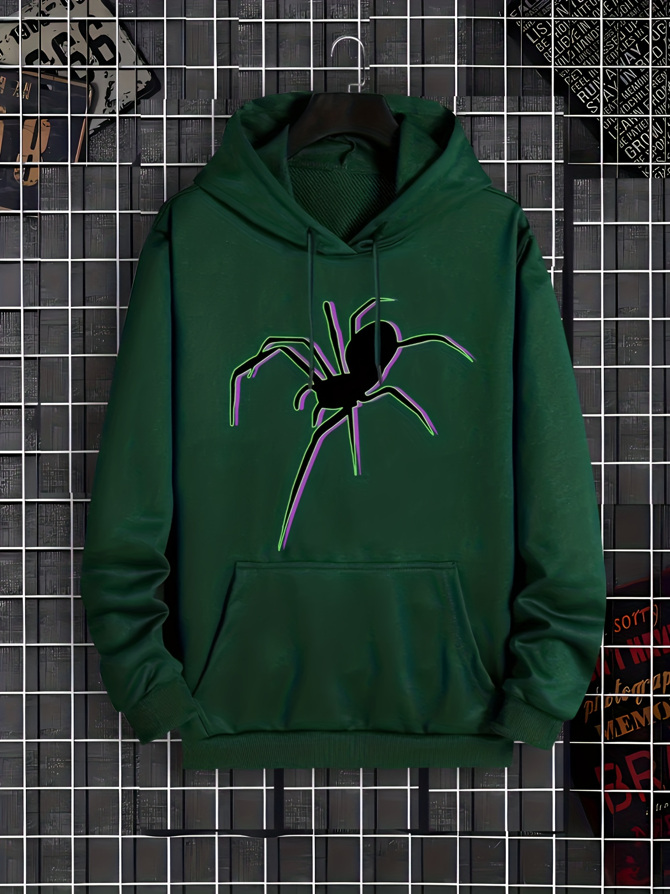 Spider Print Hoodie Cool Hoodies Men Men's Casual Graphic - Temu Ireland