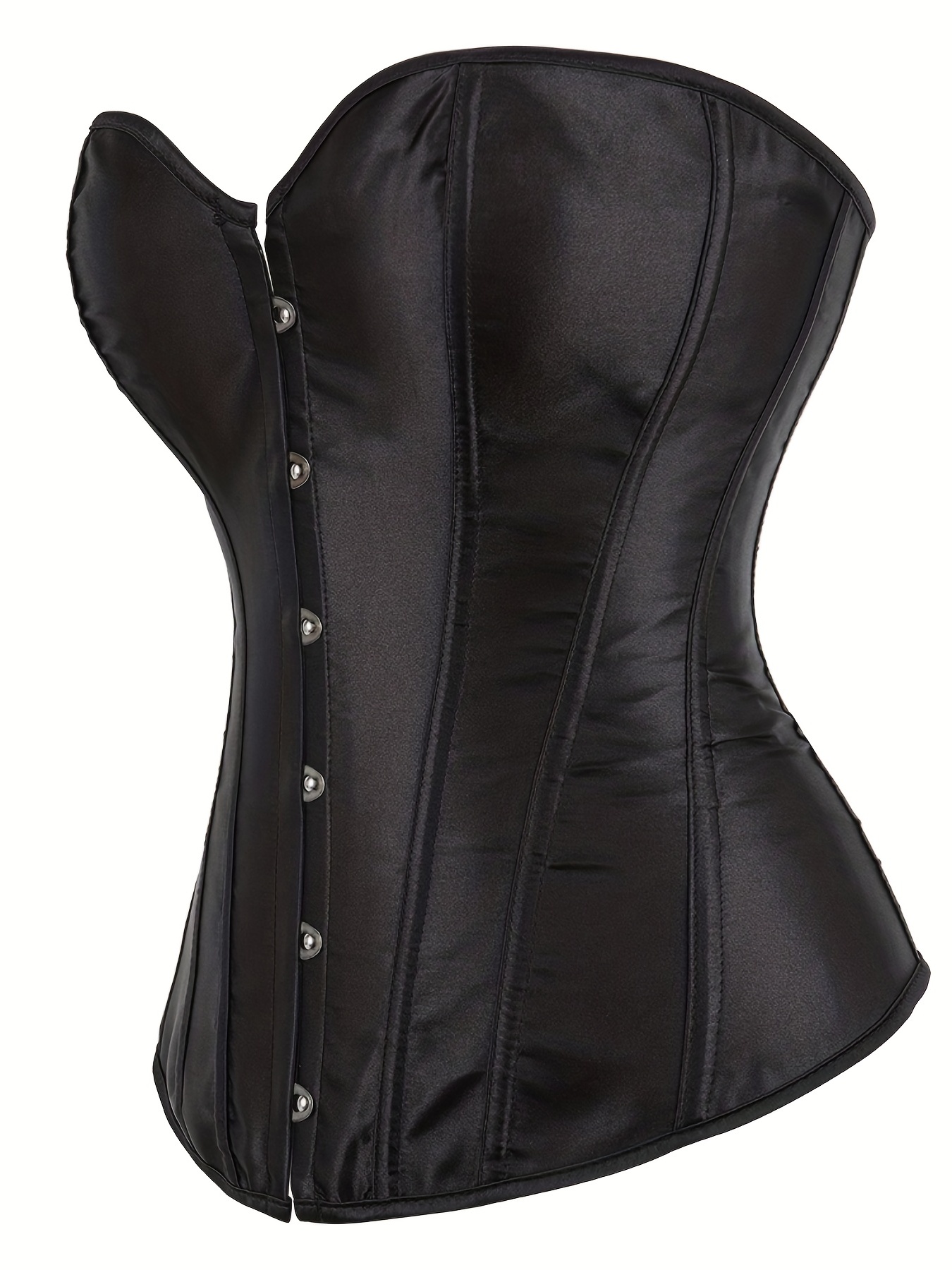 Solid Strapless Corset Bustier Tummy Control Lace Up Body Shaper Womens Lingerie And Shapewear