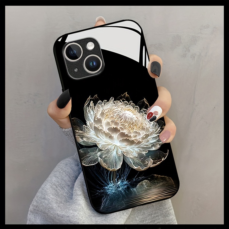 Creative Flower Pattern Protective Shockproof Phone Case - Temu Canada