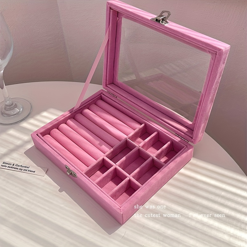 Velvet Jewelry Box Earring Storage Box Anti Oxidation - Temu Ireland