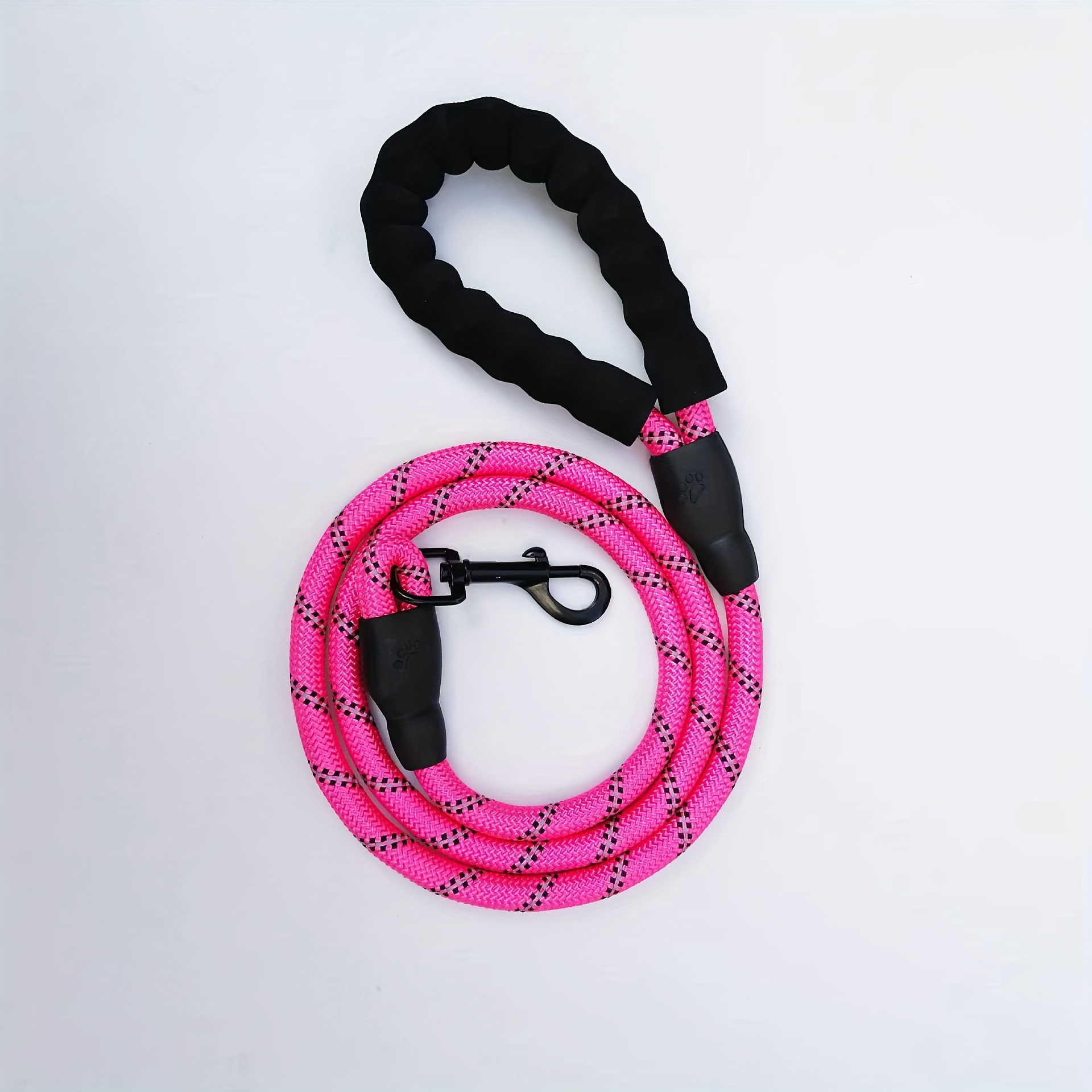 Reflective Dog Leash, Strong Nylon Braided Rope Dogs Leashes Heavy Duty ...
