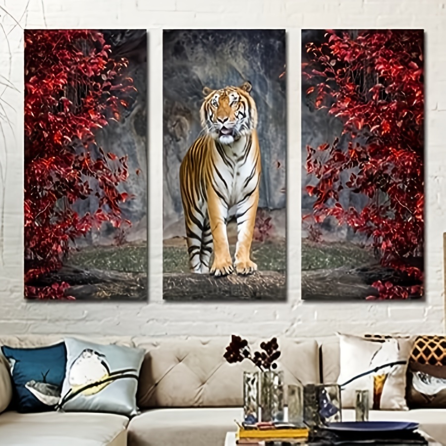 Creative Arts Canvas Wall Art Painting Tiger Pictures Prints - Temu Canada