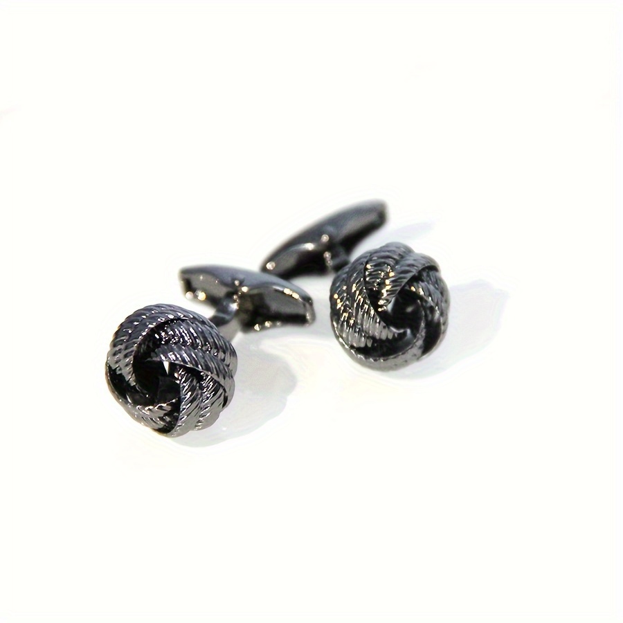 Metal Cufflinks Men Black Cufflinks Shirt Fashion Shape - Temu Denmark