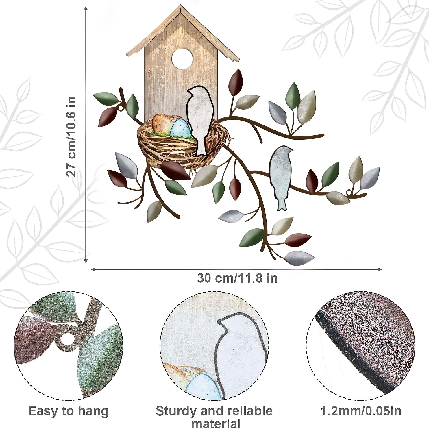 Garden Metal Art Tree With Bird House Sculpture, Branches And Bird Iron ...