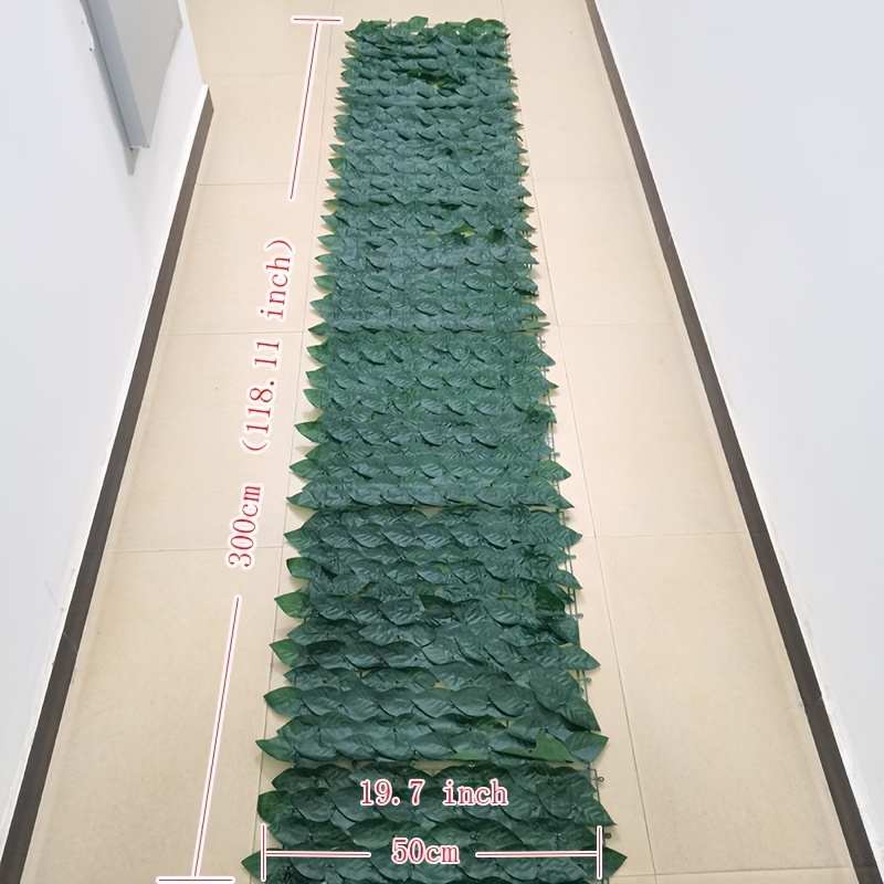 Simulation Green Plants Fence Green Leaves Hedge Climbing - Temu