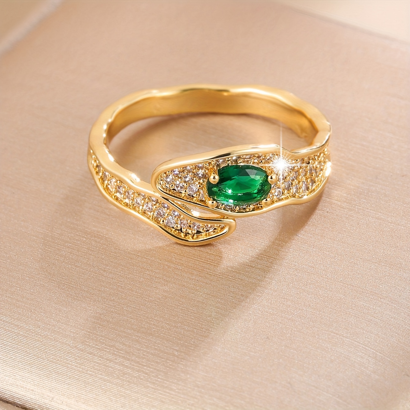 Minimalist Stylish Ring Inlaid Cubic Zirconia Ring Suitable - Temu ...