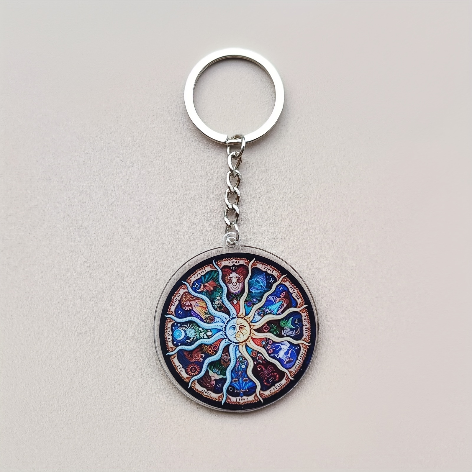 1pc unique 12 constellation keychain backpack charm accessories for ...