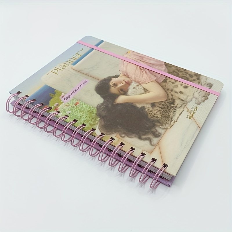 B5 Hard Panel Princess Coil Book Notebook, School Supplies, Back To ...