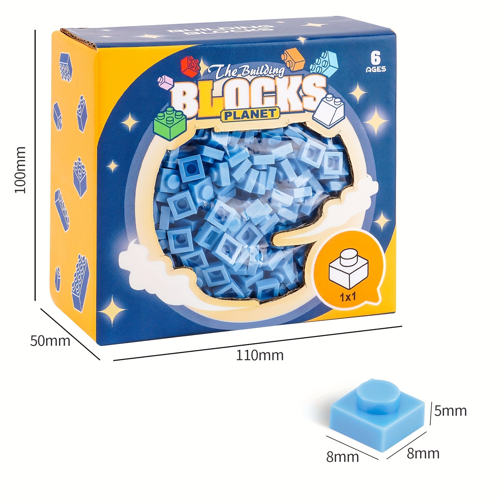 1x1 Short Bricks Small Building Blocks Compatible Multiple - Temu ...