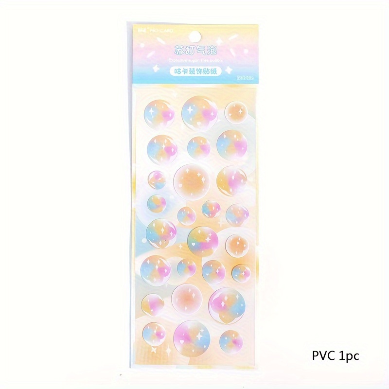 Flash Film Pvc Card Decorative Stickers Handbook Material - Temu United ...