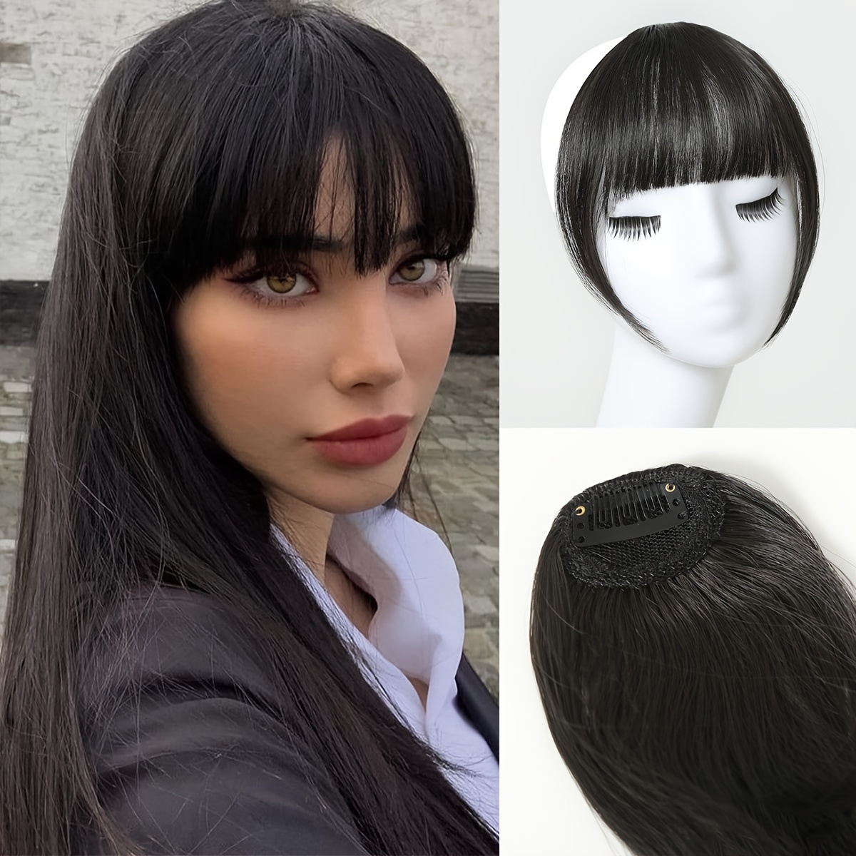 Bangs Hair Clip In Bangs Hair Wispy Bangs Fringe Temples - Temu Ireland