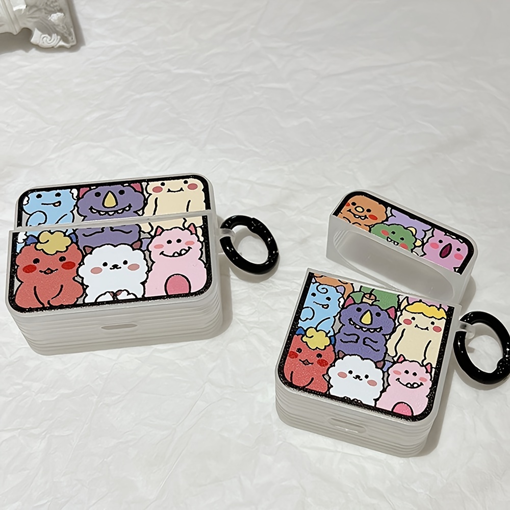 Cartoon Monsters Design Silicone Earphone Protective Case - Temu Norway