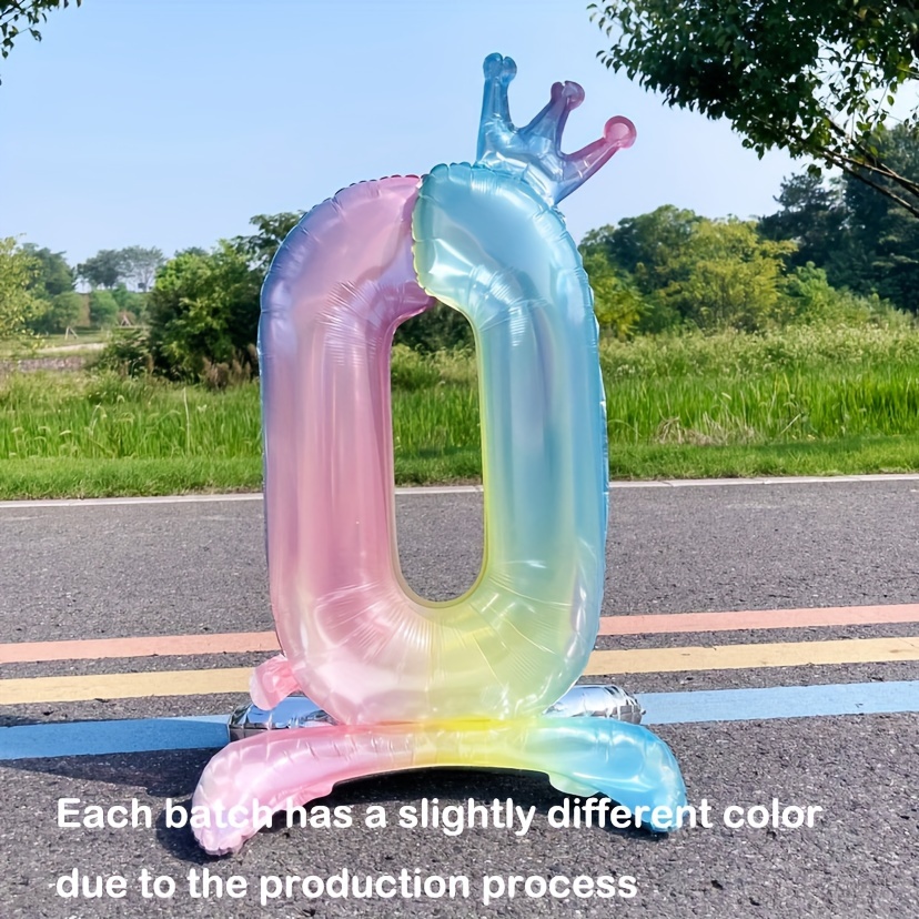 Standing Digital Balloon Birthday Balloon Number 0 9 Party - Temu ...
