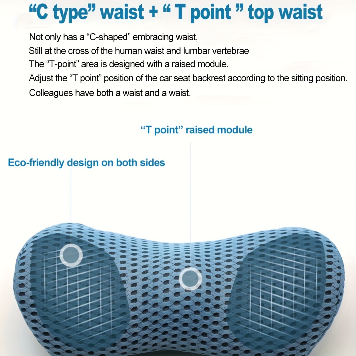 Lumbar Support Pillow Memory Foam Low Back Pain Relief - Temu