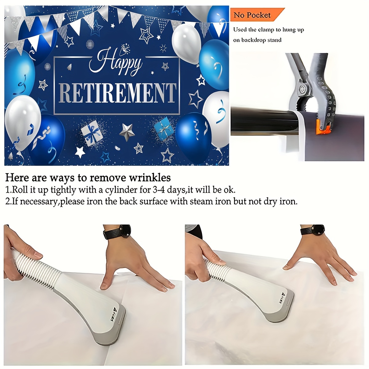 retirement party decorations extra large fabric retirement - Temu New ...