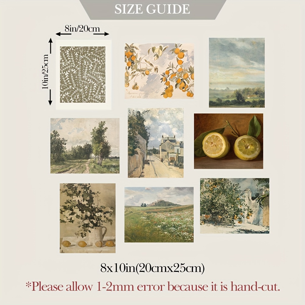 Canvas Poster Modern Art Retro French Landscape Oil - Temu