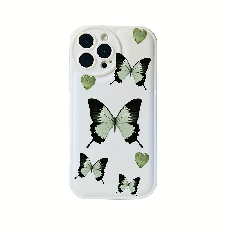 Air Cushion Mobile Phone Case Round Camera Frame Colorful Butterfly ...