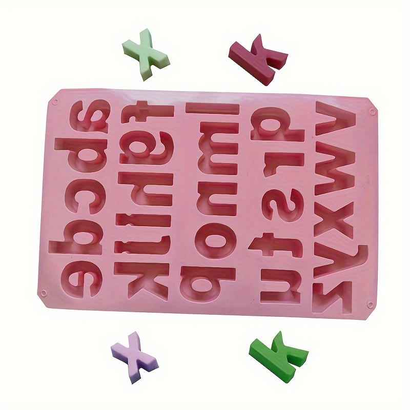 Lowercase Alphabet Fondant Mold 3d Silicone Mold 26 Letters - Temu ...