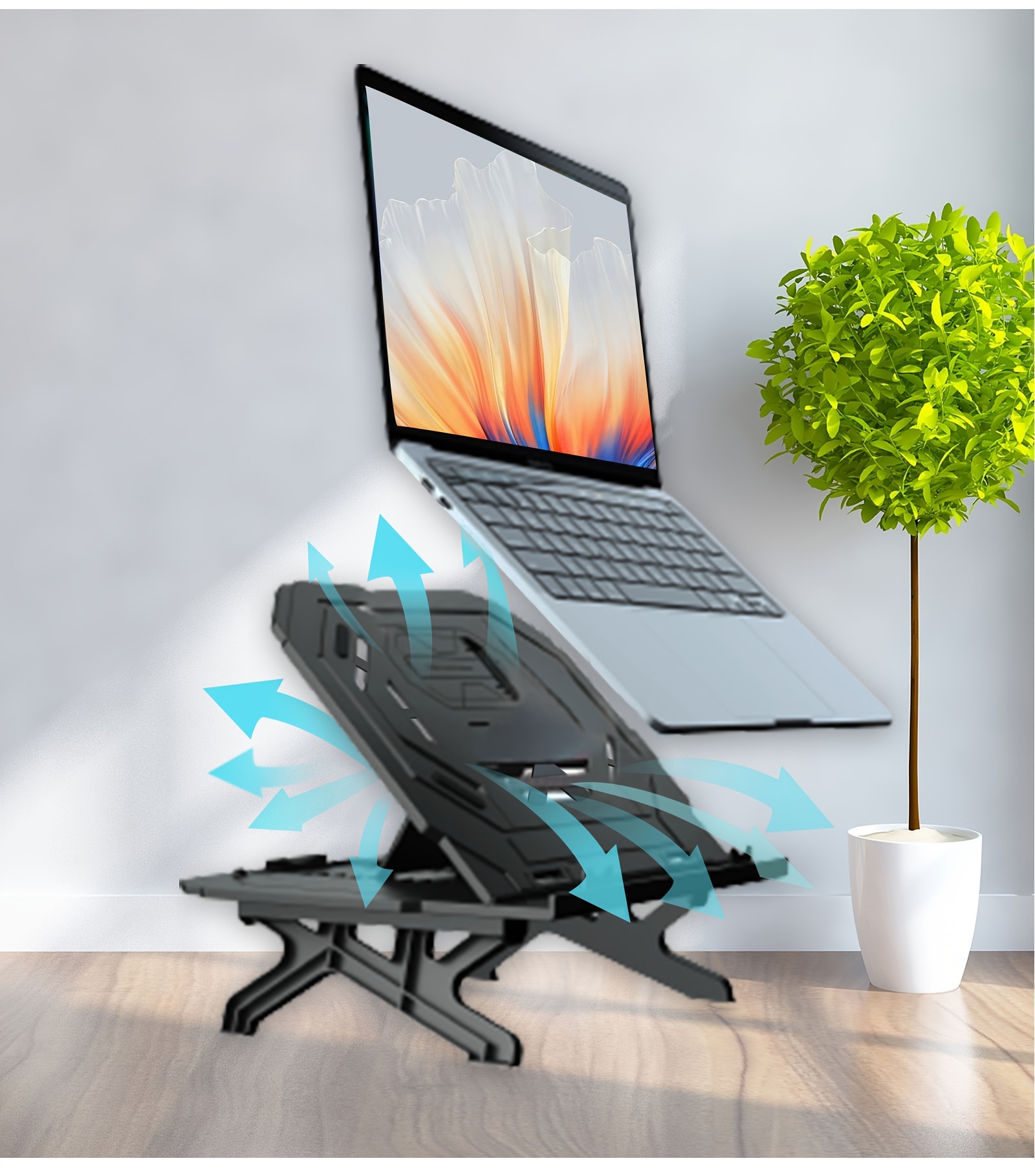 portable laptop stand adjustable height foldable design easy - {region ...