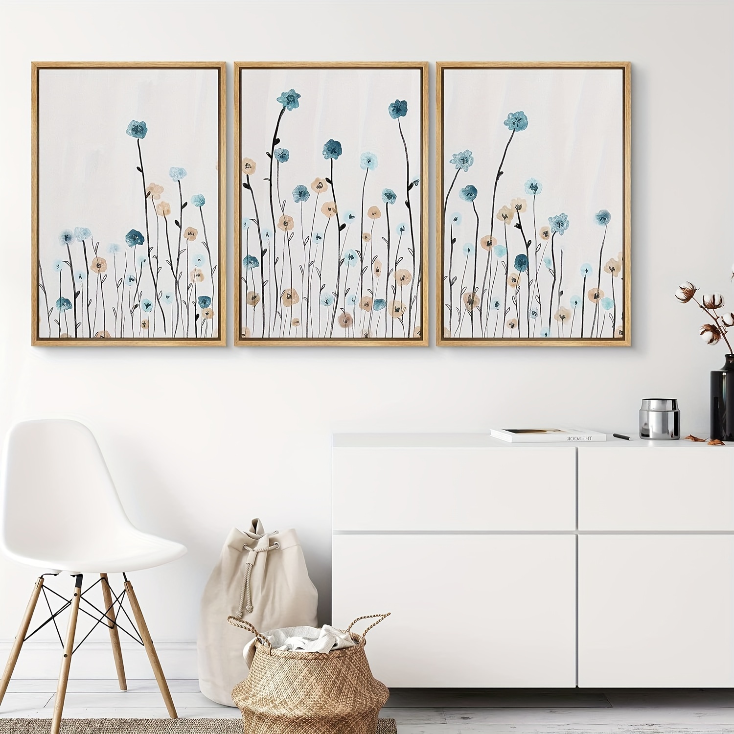 Canvas Wall Art Flower Canvas Prints Home Artwork Decoration - Temu Canada
