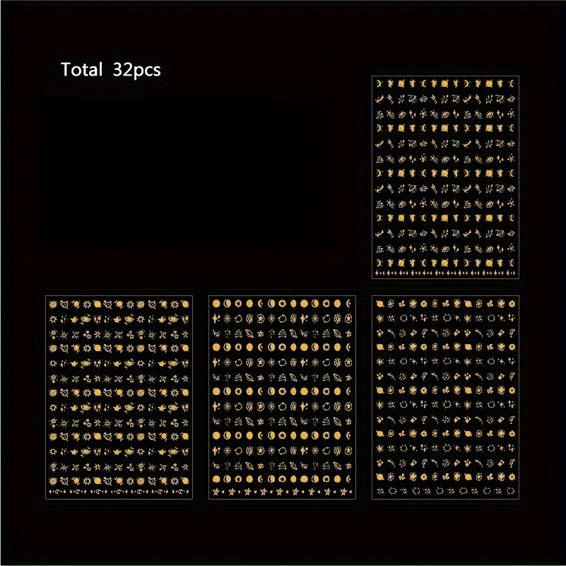 Bronzing Material Note Paper Picking Star Night Series Creative Simple ...