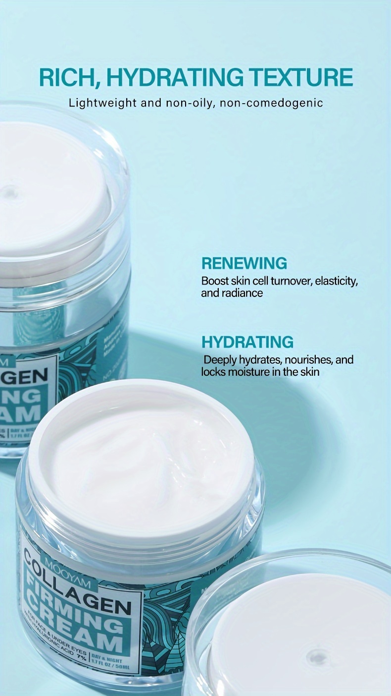 Collagen Cream Face Neck Hydrate Lift Day Night Moisturizer - Temu