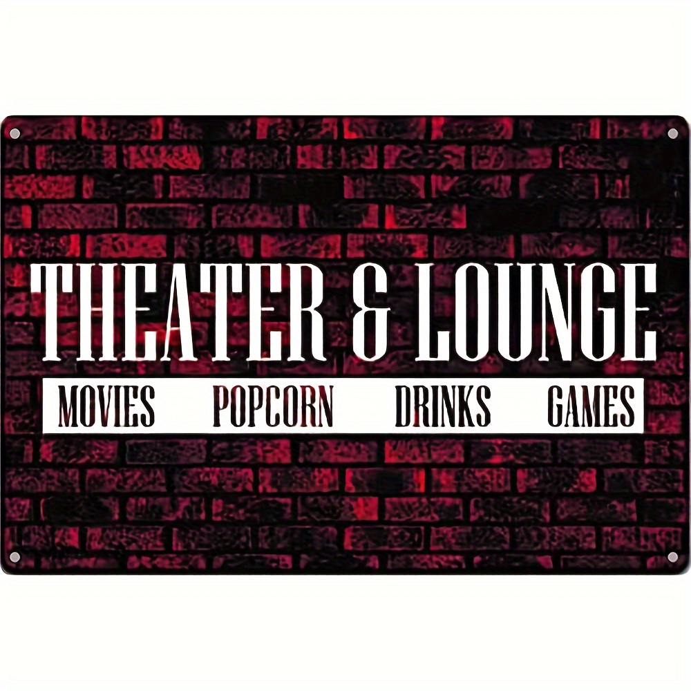1pc theater lounge vintage metal aluminum sign vintage - Temu Portugal