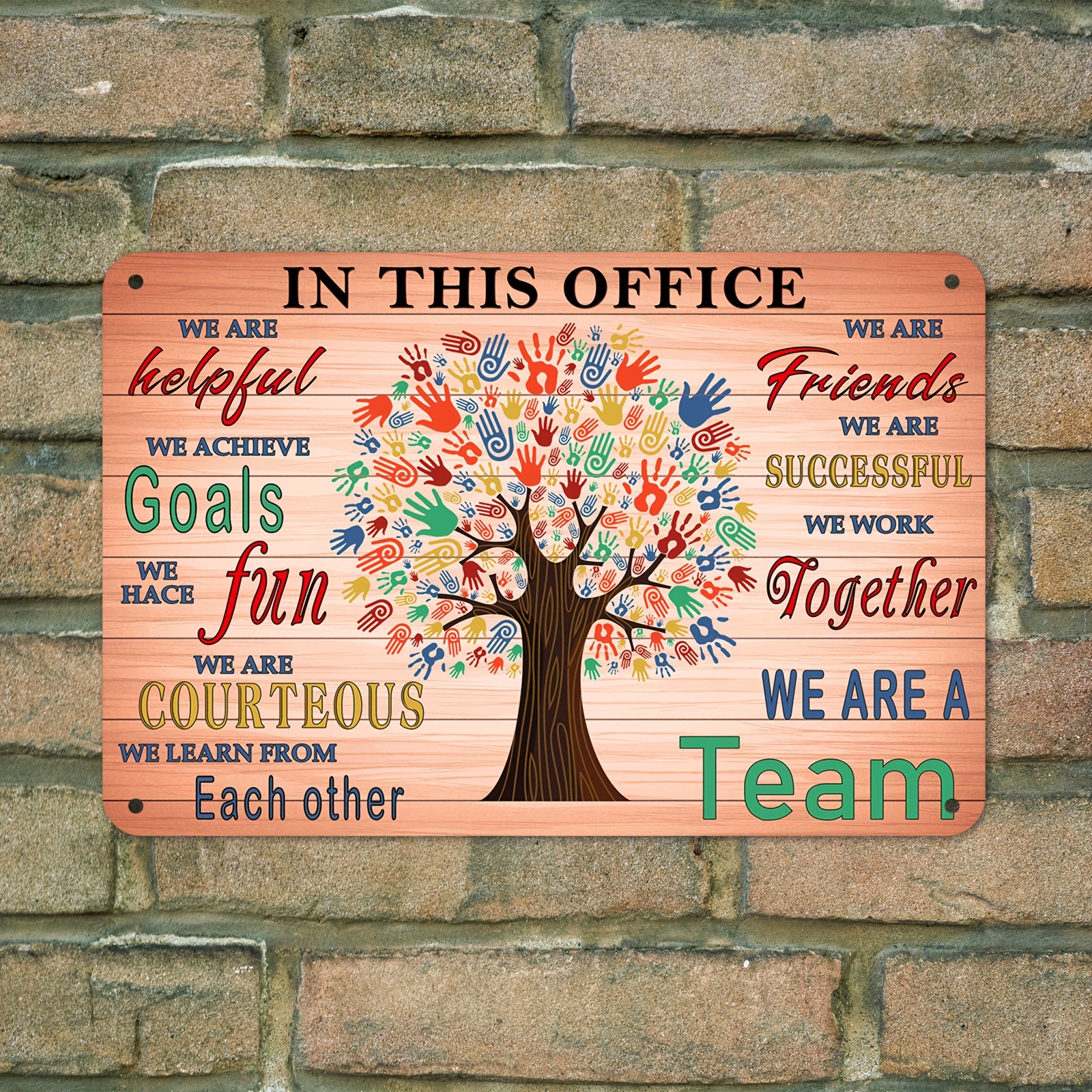 Wisdom Tree Tin Painting Holiday Art Atmosphere Decoration - Temu Canada