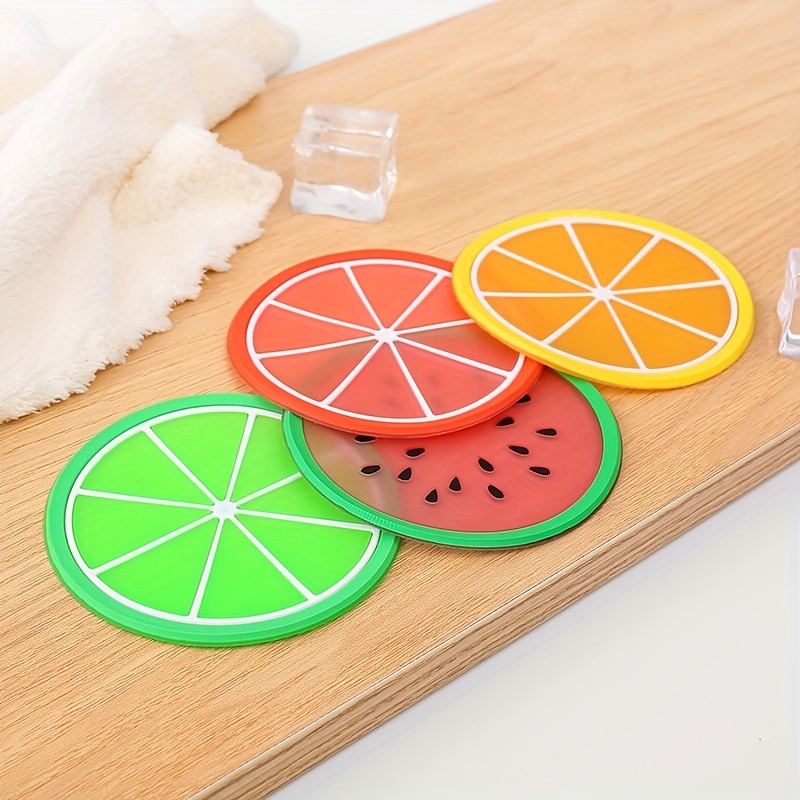 Fruit Silicone Coasters Non slip Heat Resistant Hot - Temu Norway