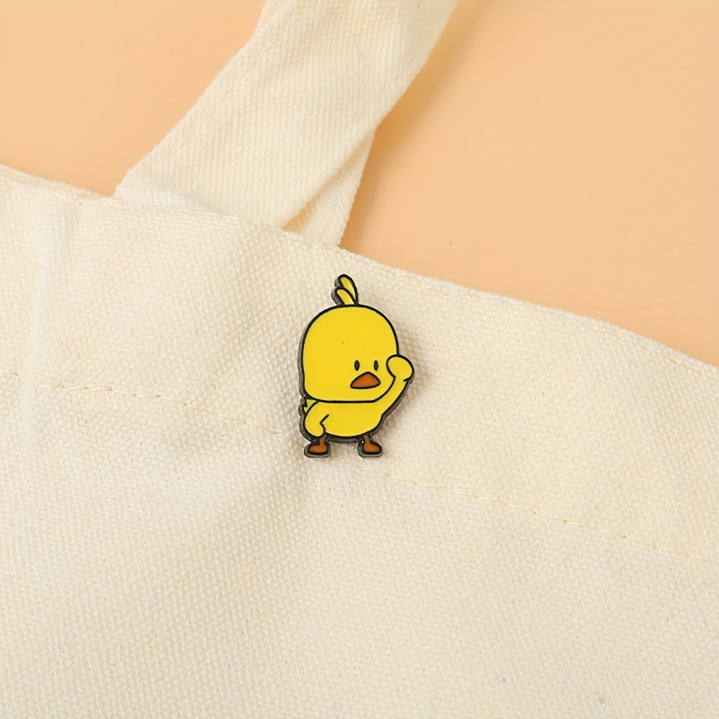 Cute Animal Cartoon Little Yellow Duck Shape Brooch Pin - Temu Australia