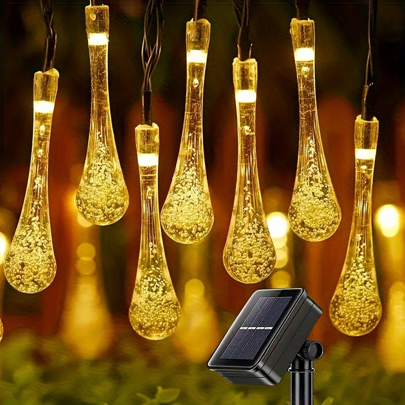 Water Drops Solar String Lights /30led Outdoor Waterproof - Temu United ...