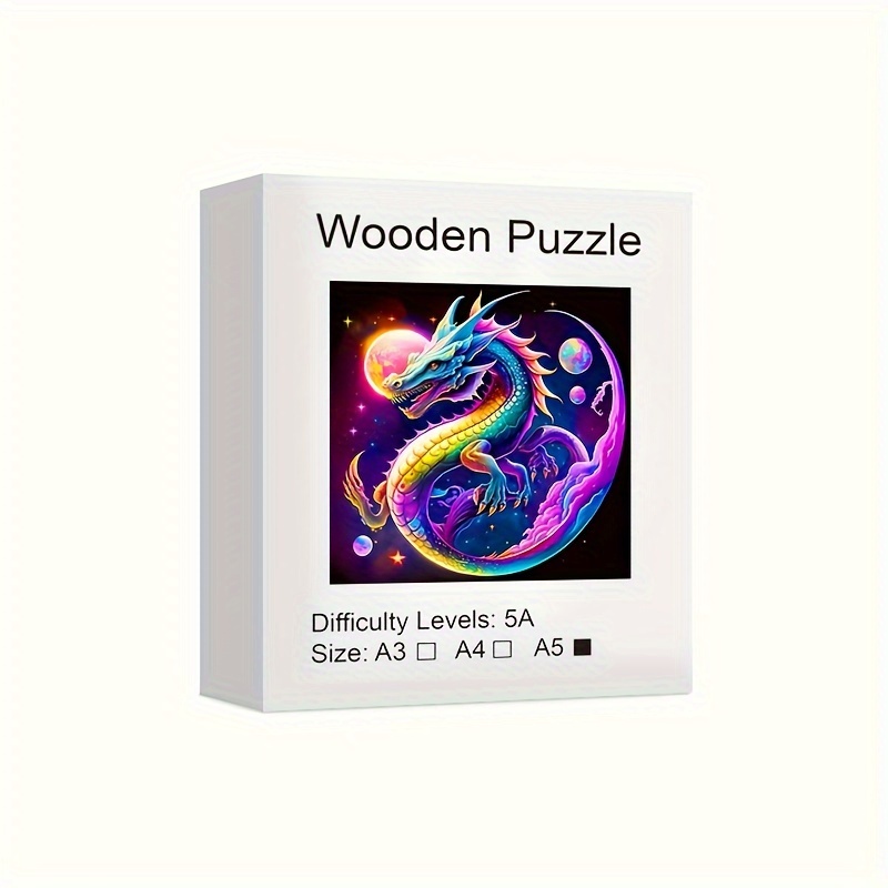 Dragon Wooden Jigsaw Puzzles Advanced Players Animal Shaped - Temu Canada