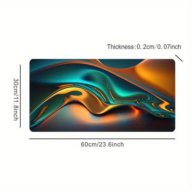 Oversized Mouse Pad/metallic Liquid Rubber Mouse Pad Super - Temu New ...