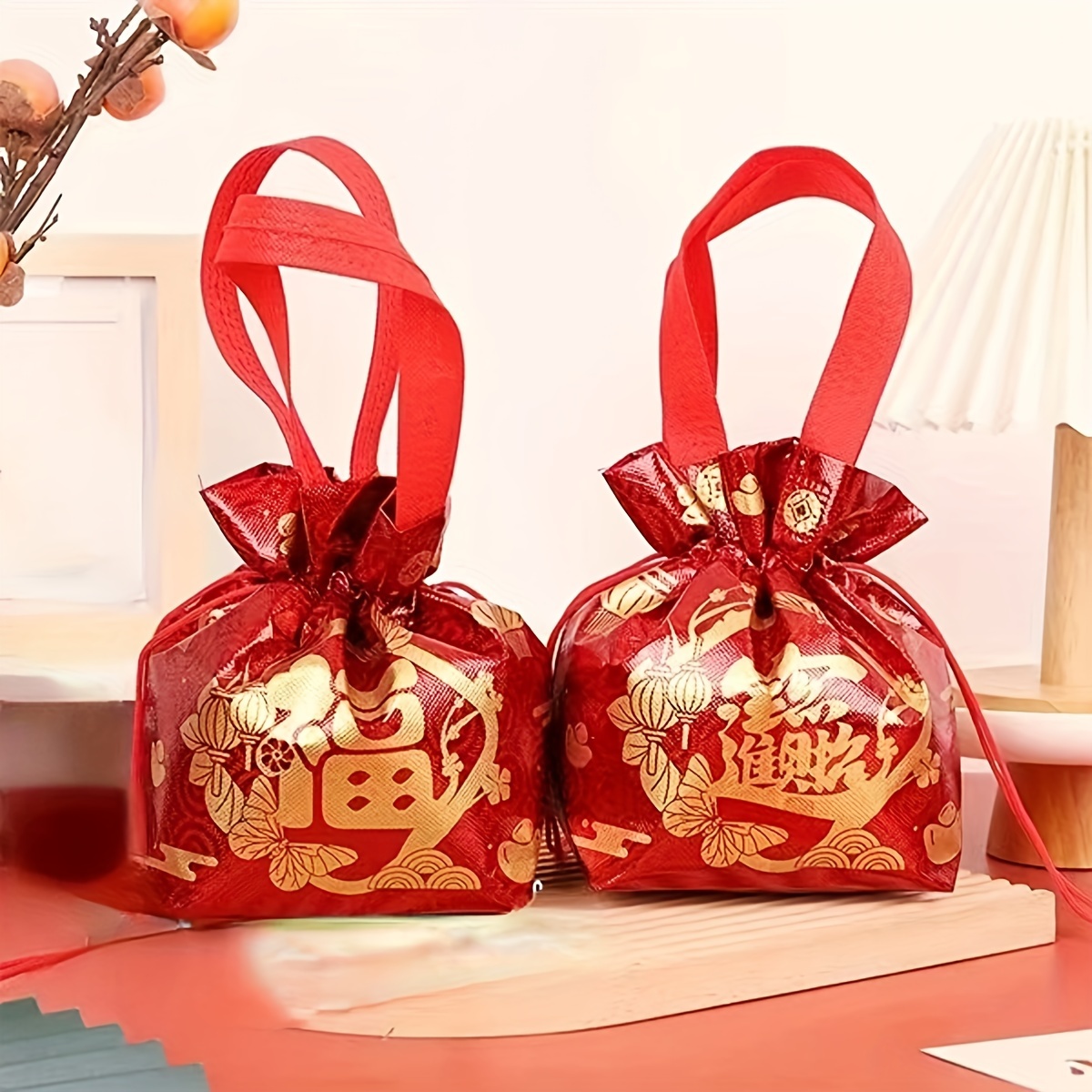 Fu Character Drawstring Gift Bag, Candy Bag, Goody Bag, Goodie Bag ...