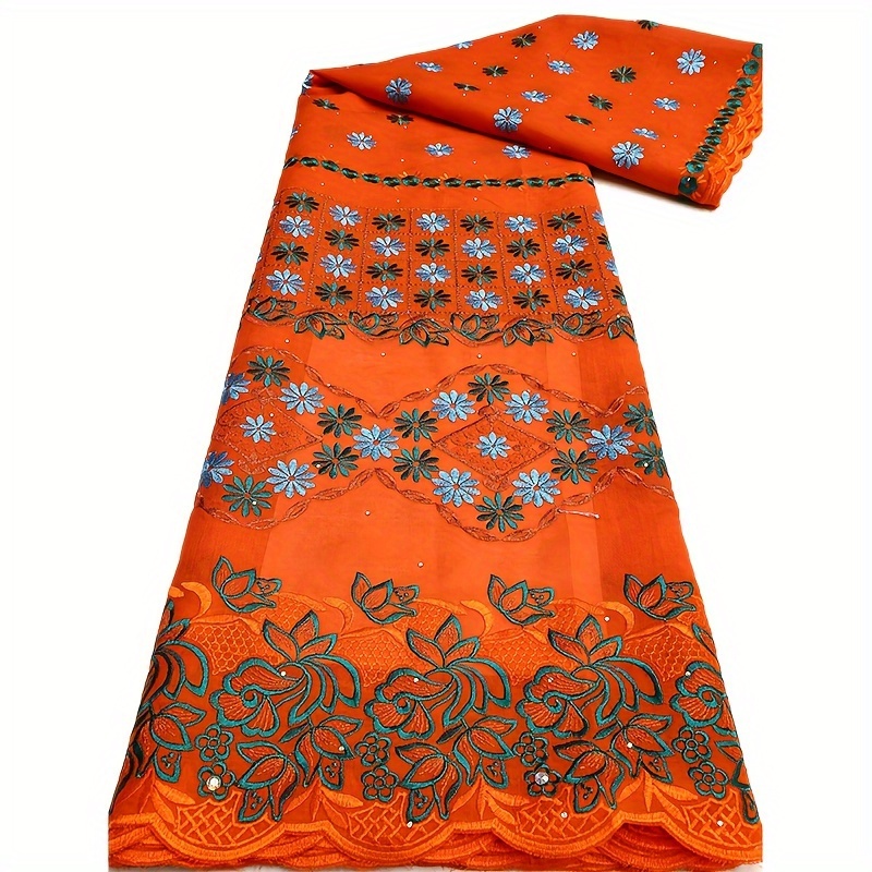 Cotton Lace Fabric 2024 High Quality African Voile - Temu United Kingdom