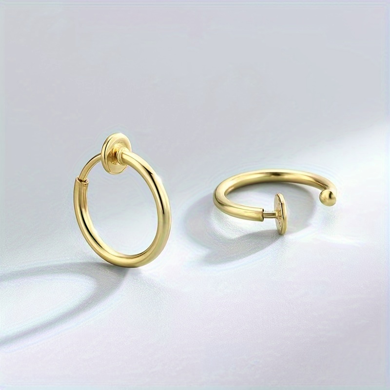 Trendy Hoop Ear Clip Men Non Piercing Ear Jewelry - Temu Denmark